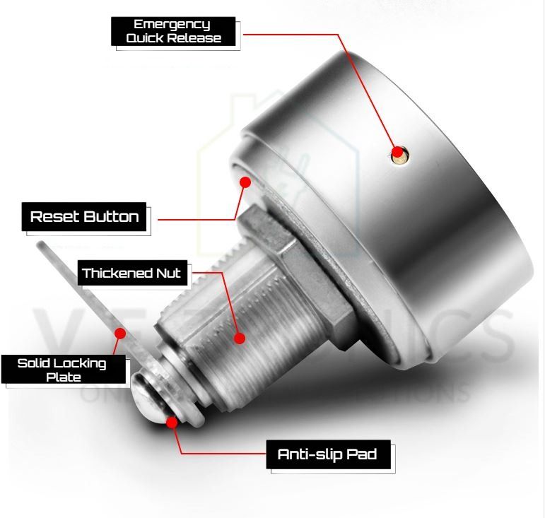 WT Smart Digital Keyless Mailbox Letterbox Lock for HDB Condo Anti ...