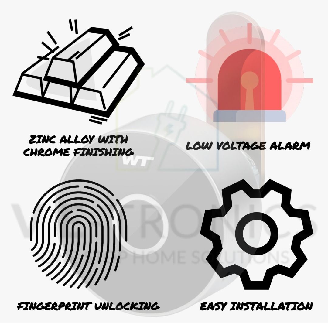 WT Smart Digital Keyless Mailbox Letterbox Lock for HDB Condo Anti ...