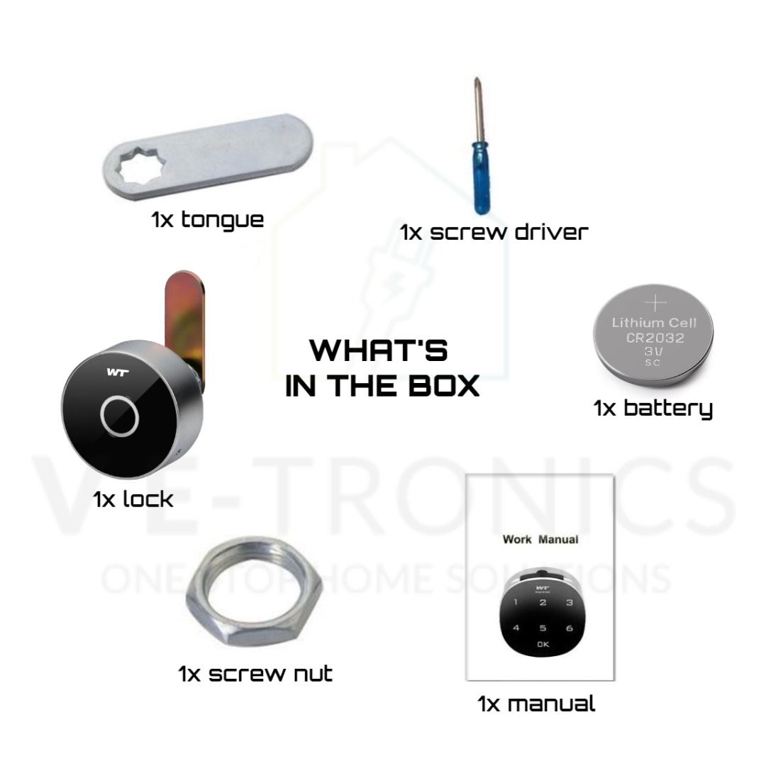 WT Smart Digital Keyless Mailbox Letterbox Lock for HDB Condo Anti ...