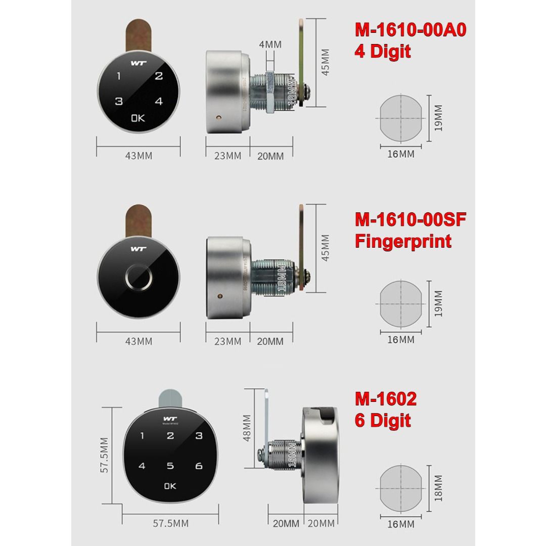 WT Smart Digital Keyless Mailbox Letterbox Lock for HDB Condo Anti ...