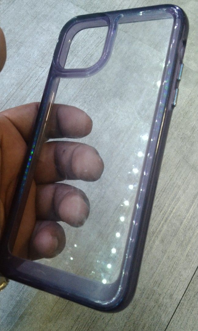 11 pro max dark purple transparent casing, Mobile Phones & Gadgets ...