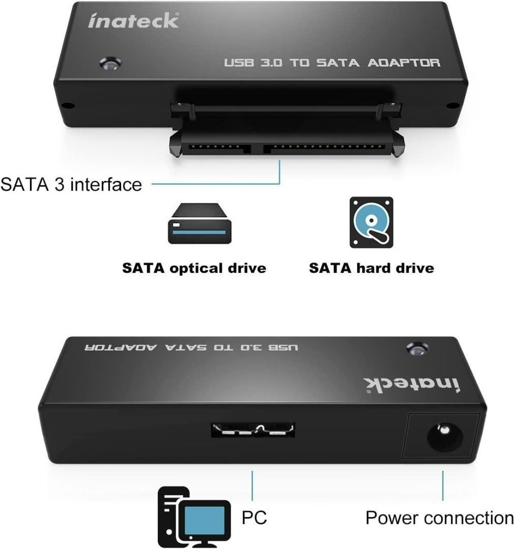 [1317A] Inateck USB 3.0 to SATA III Hard Drive Adapter Converter for 2. ...