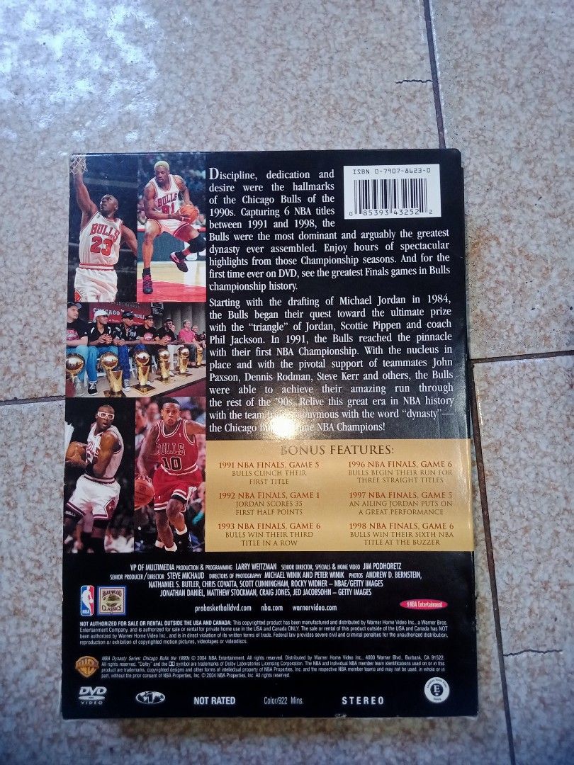 1990S CHICAGO BULLS DVD on Carousell