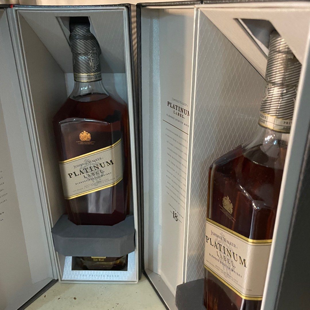 1L Platinum Label Johnnie Walker Whisky Discontinued with Box 1000ml ...