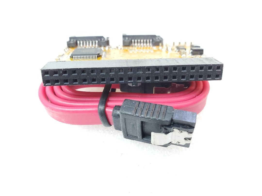 40pin IDE to SATA Converter SATA 3.5 IDE Adapter Serial Parallel Port ...