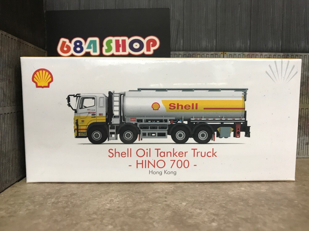 微影 Tiny Shell Oil Tanker Truck HINO 700 Hong Kong, 興趣及遊戲, 玩具 & 遊戲類 - Carousell