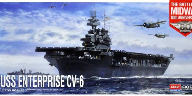 Academy 1/700 USS Enterprise Aircraft Carrier War ship model kit ...