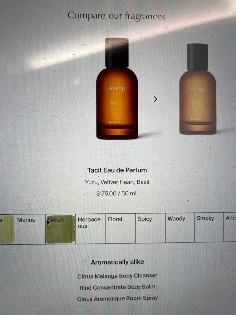 Aesop perfume parfum edp tacit marrakech, Beauty & Personal Care ...