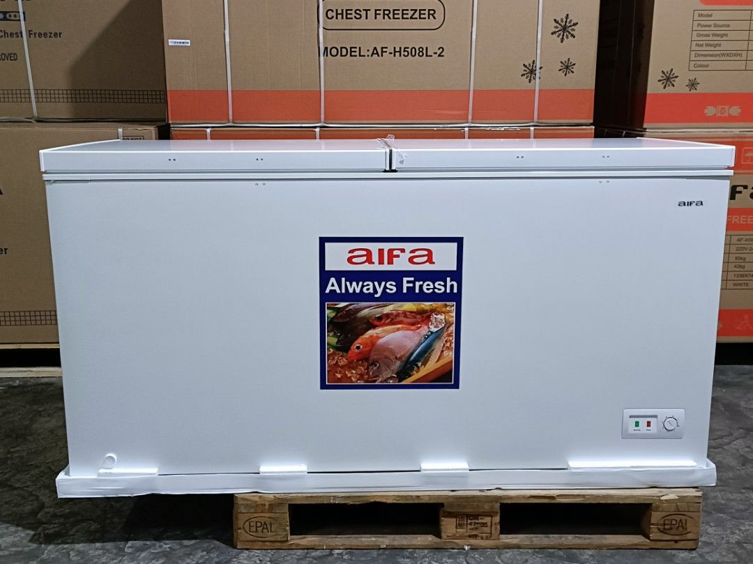 AIFA CHEST FREEZER AF-H508L-2, TV & Home Appliances, Kitchen Appliances ...