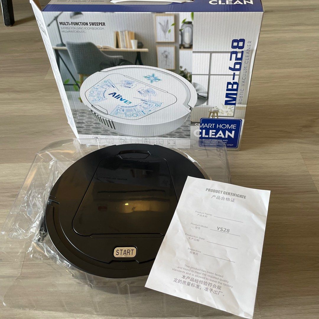 Alive MB-628 robotic smart home vacuum cleaner, TV & Home Appliances ...