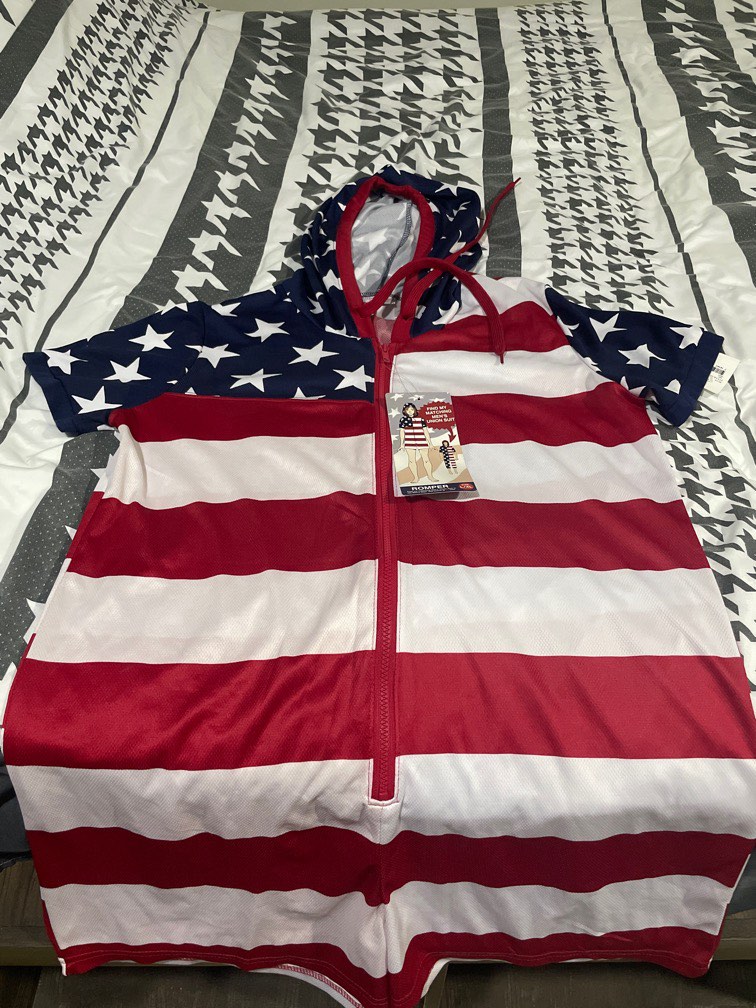 American Flag Romper (Costume), Women's Fashion, Dresses & Sets ...