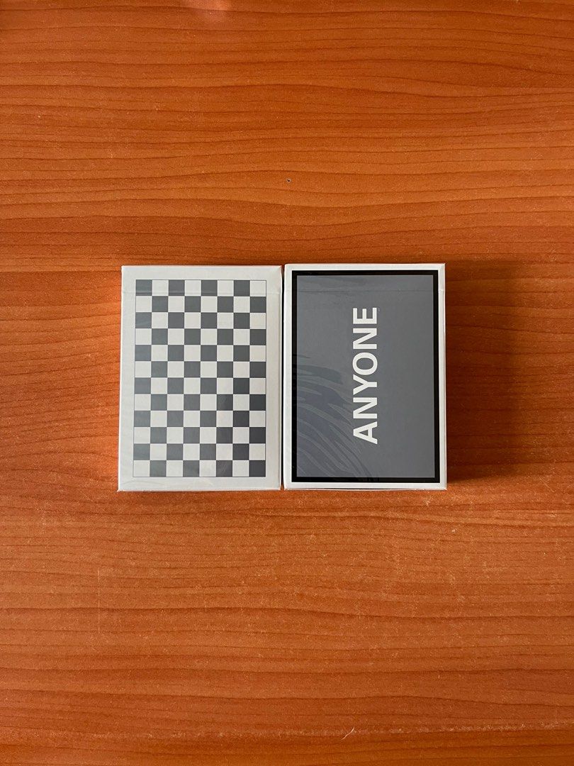 Anyone Worldwide Rockstar Cap Logo and Checkerboard Playing Cards ...