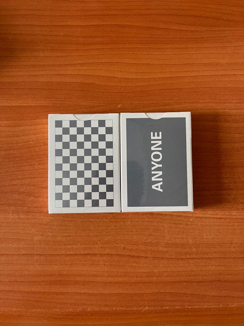 Anyone Worldwide Rockstar Cap Logo and Checkerboard Playing Cards ...