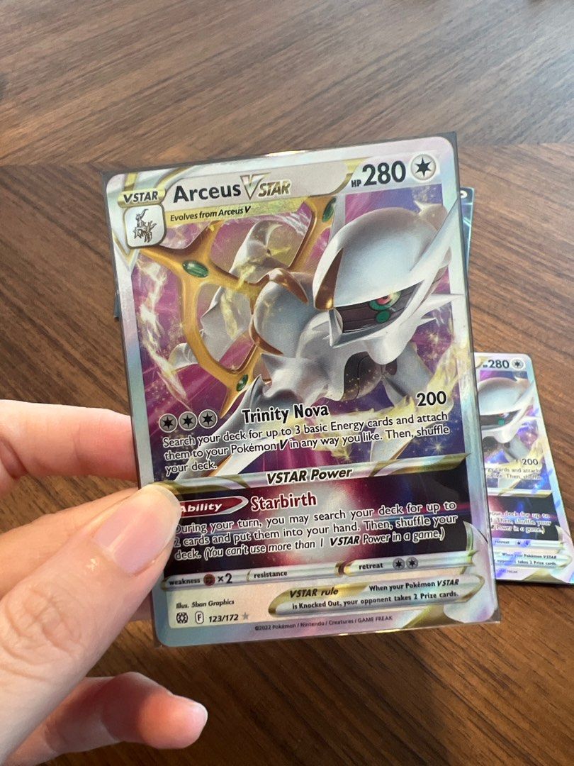 Arceus V Star Play Set Brilliant Star PTCG Playable Card Competitive ...