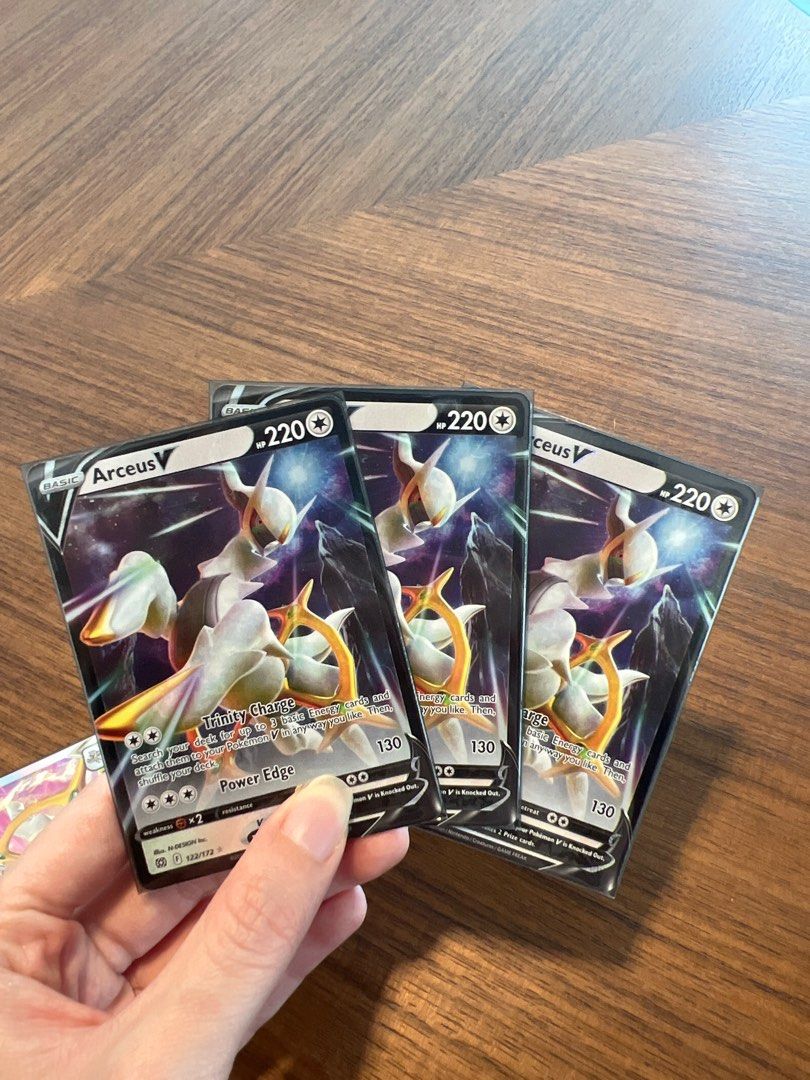 Arceus V Star Play Set Brilliant Star PTCG Playable Card Competitive ...