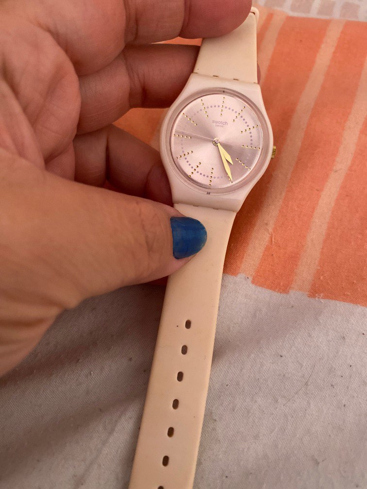 Authentic swatch watch skin tone, Women's Fashion, Watches ...