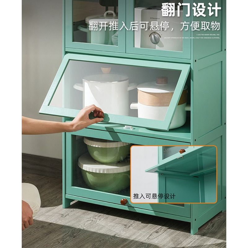 Bamboo Kitchen cabinet Multi-purpose storage cabinet, Furniture & Home ...