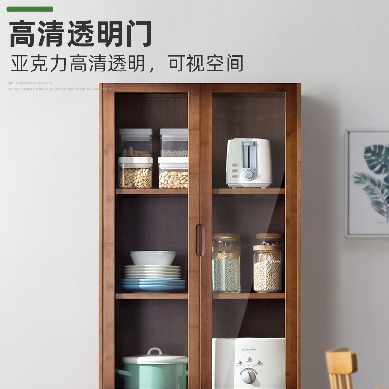 Bamboo Kitchen cabinet Multi-purpose storage cabinet, Furniture & Home ...