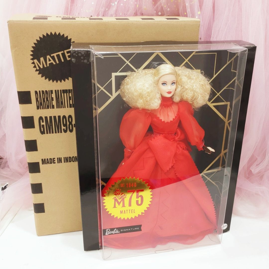 Barbie Collector Mattel 75th Anniversary Doll (Blonde), Hobbies & Toys ...