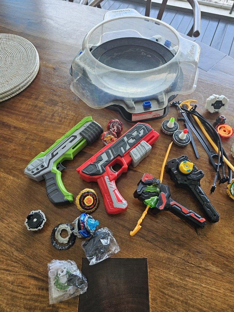 Beyblade collection - includes arena and guns, Hobbies & Toys, Toys ...