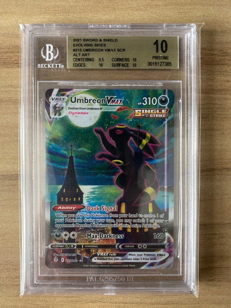 [BGS 10] Umbreon Vmax Alt Art Evolving Skies, Hobbies & Toys, Toys ...