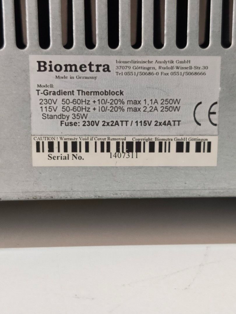 Biometra T-Gradient Thermoblock for sale @ $300 each, Health & Nutrition, Medical Supplies ...