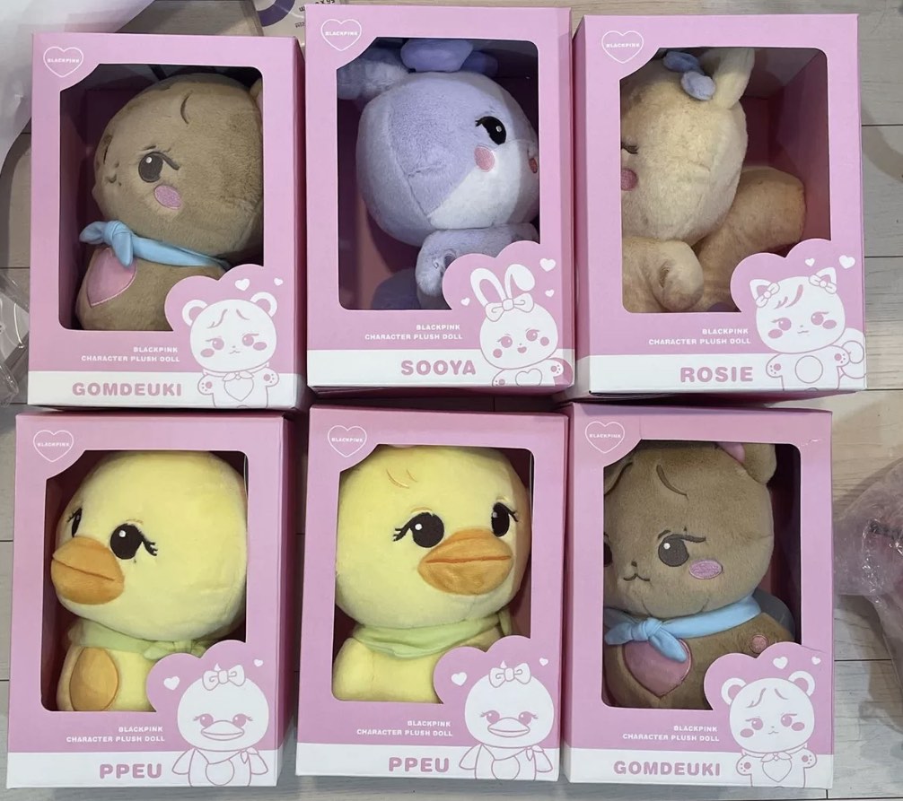 BLACKPINK JISOO JENNIE LISA ROSE BORN PINK WORLD TOUR PLUSH DOLL ...