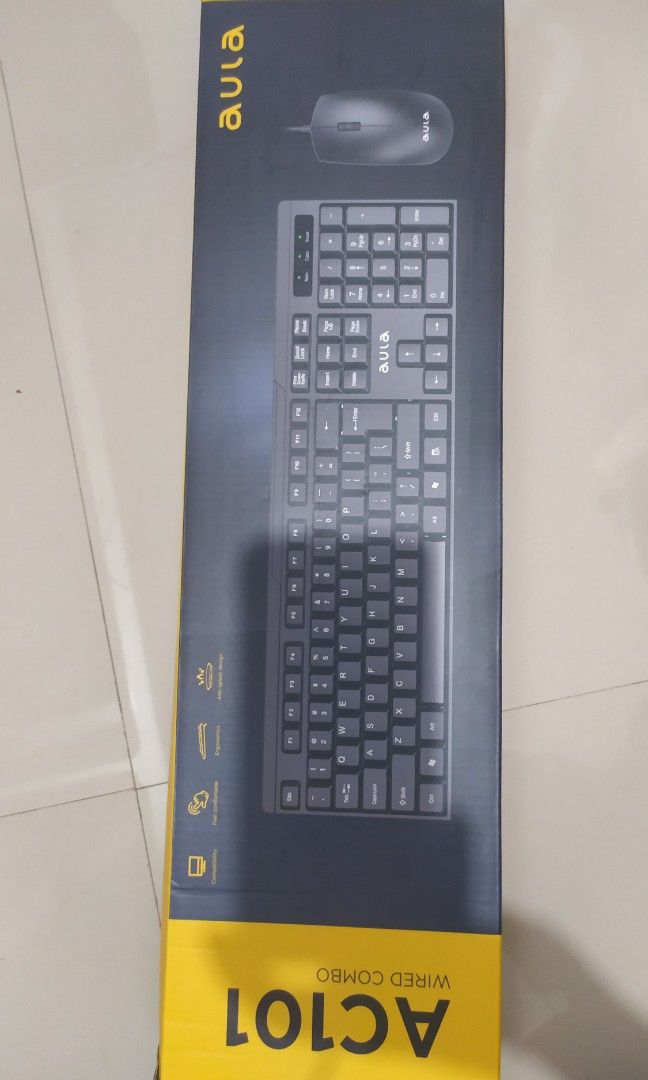 Brand New Aula Wired Keyboard and Mouse, Computers & Tech, Parts ...