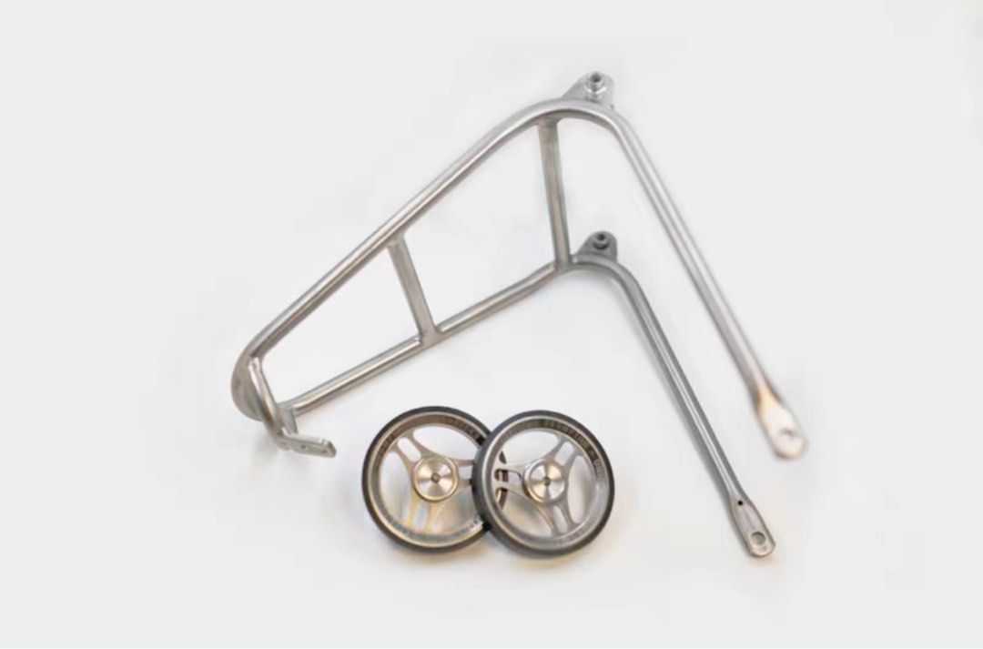 Brompton Titanium Q rack pikes UJ ezy wheel royale ace custom, Sports ...