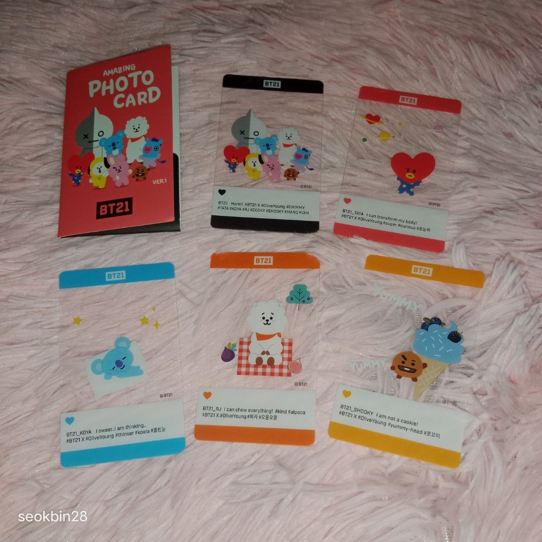 BTS BT21 Amazing Photocards set, Hobbies & Toys, Memorabilia ...