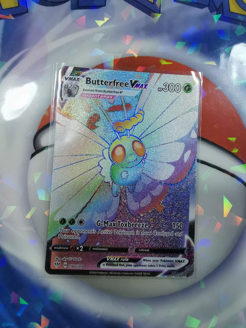 Butterfree VMAX - 190/189 - Hyper Rare, Hobbies & Toys, Toys & Games on ...