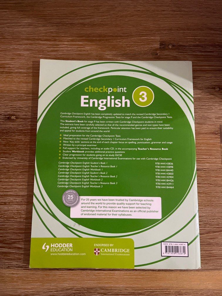 Cambridge Checkpoint English 3, Hobbies & Toys, Books & Magazines ...