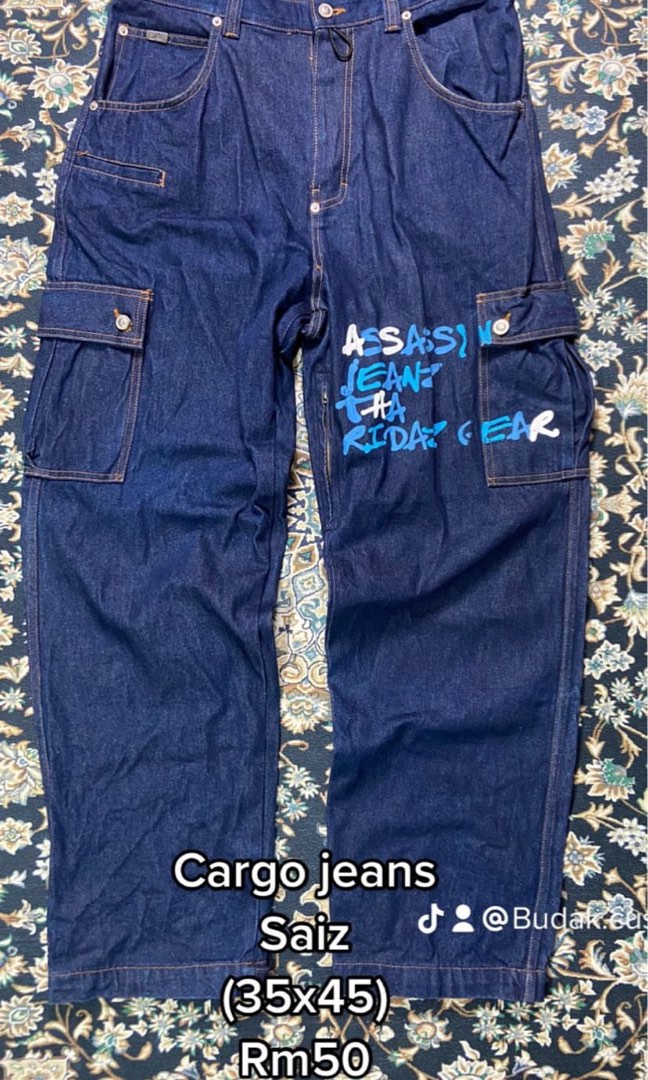 Cargo Jeans Mens Fashion Bottoms Jeans On Carousell