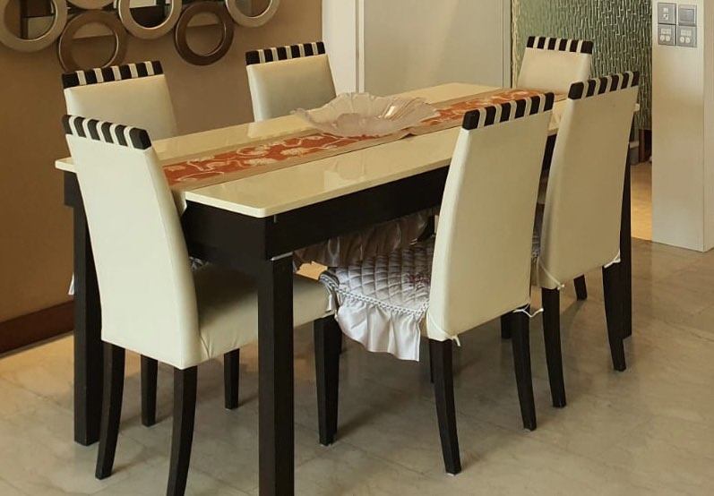 [Cash & Carry] 6 seater Dining set with Chairs, Furniture & Home Living ...