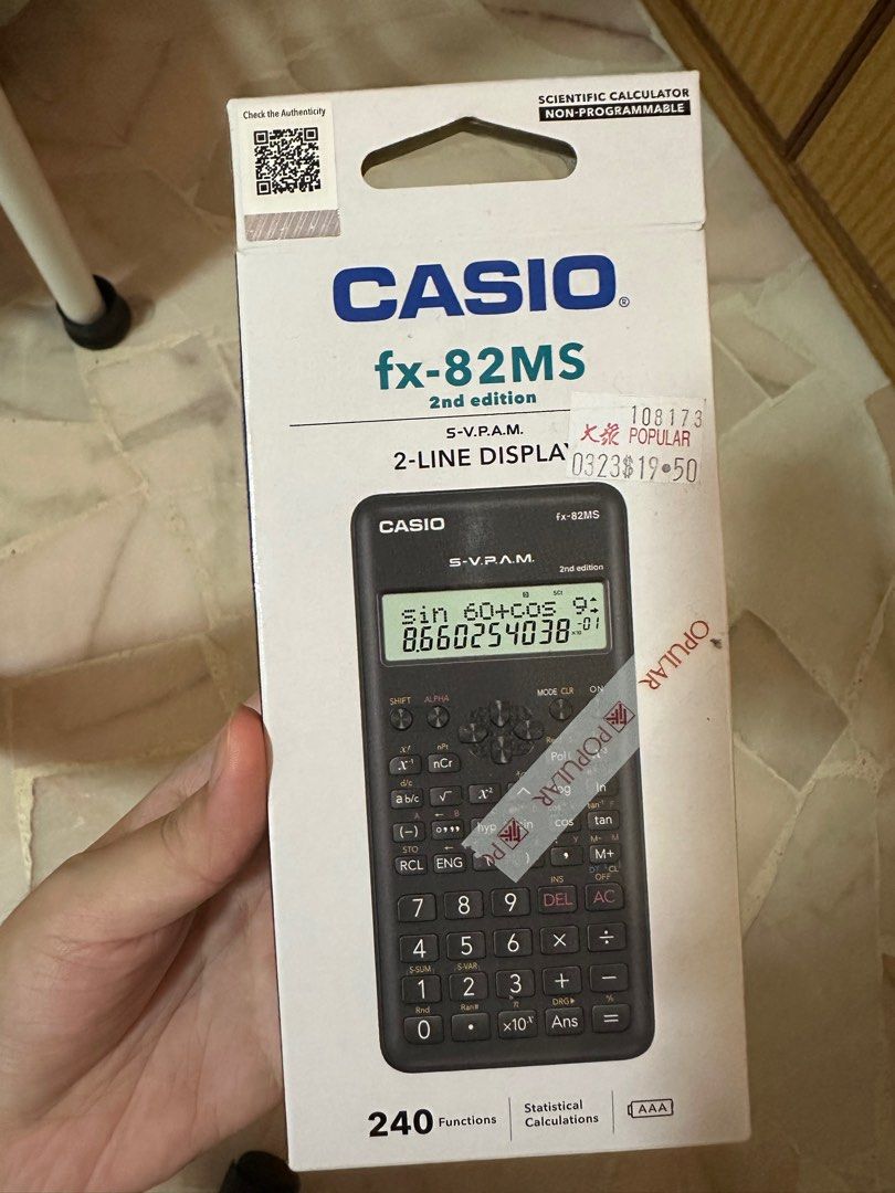 Casio fx-82MS Calculator, Mobile Phones & Gadgets, Other Gadgets on Carousell