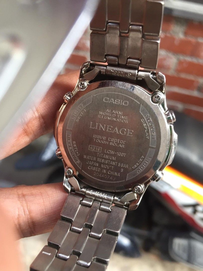 Casio LINEAGE TITANIUM LCW-100T, Men's Fashion, Watches & Accessories ...