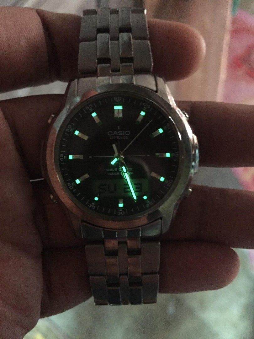 Casio LINEAGE TITANIUM LCW-100T, Men's Fashion, Watches & Accessories ...