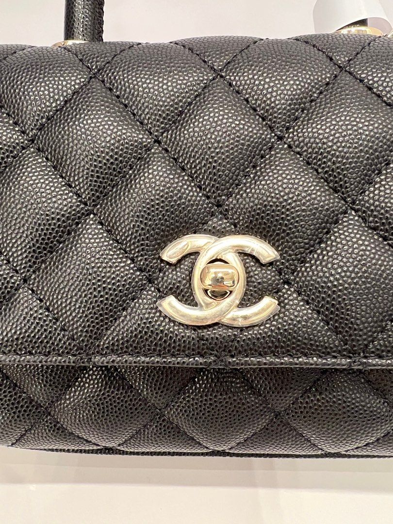 Chanel Mini Coco Handle Caviar Black GHW, Luxury, Bags & Wallets on ...
