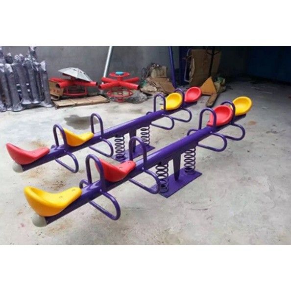 Check out Children's Seesaw Single Spring Teeter Totter Swing Kids Ride ...