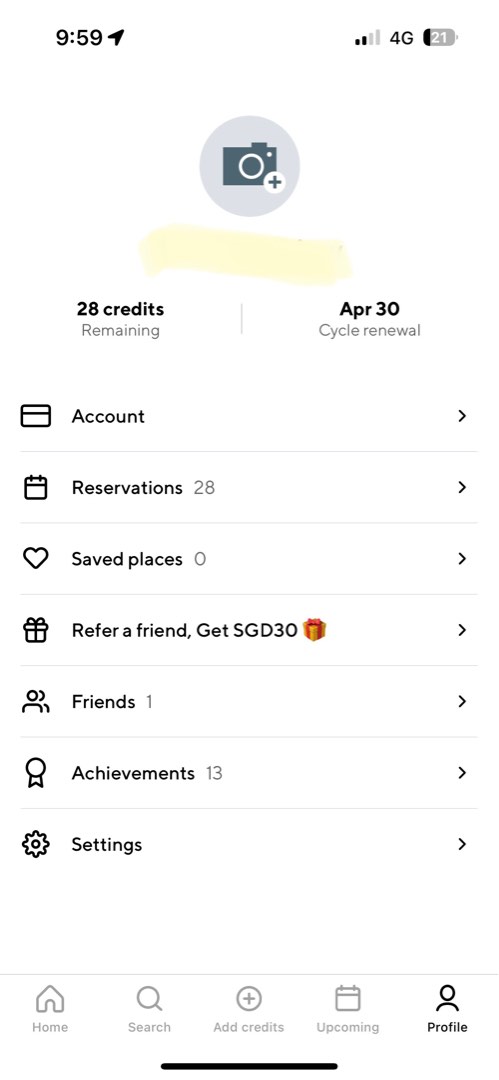 Classpass credits (need to book by 30 apr), Tickets & Vouchers, Store Credits on Carousell