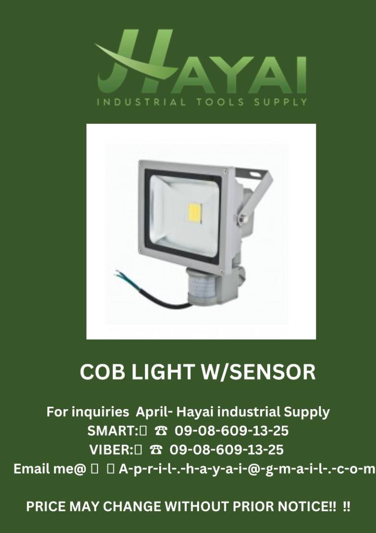 COB LIGHT W/SENSOR on Carousell