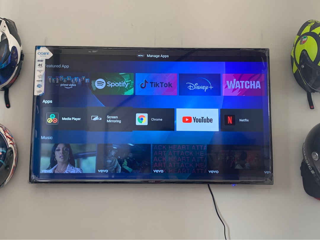 COBY smart tv 55", TV & Home Appliances, TV & Entertainment, TV on ...