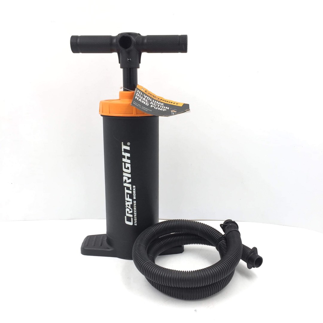CRAFTRIGHT Hi-Volume Dual Action Hand Pump, Sports Equipment, Sports ...
