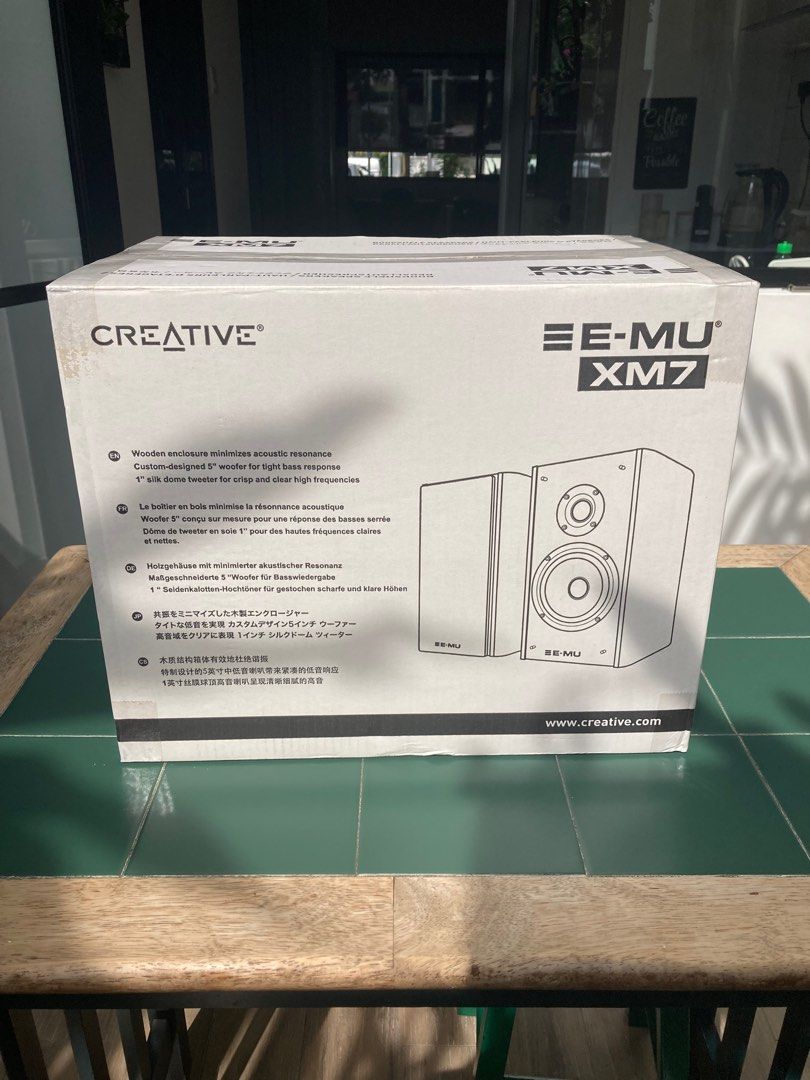 Creative book shelf speakers E-MU XM7, Audio, Soundbars, Speakers ...