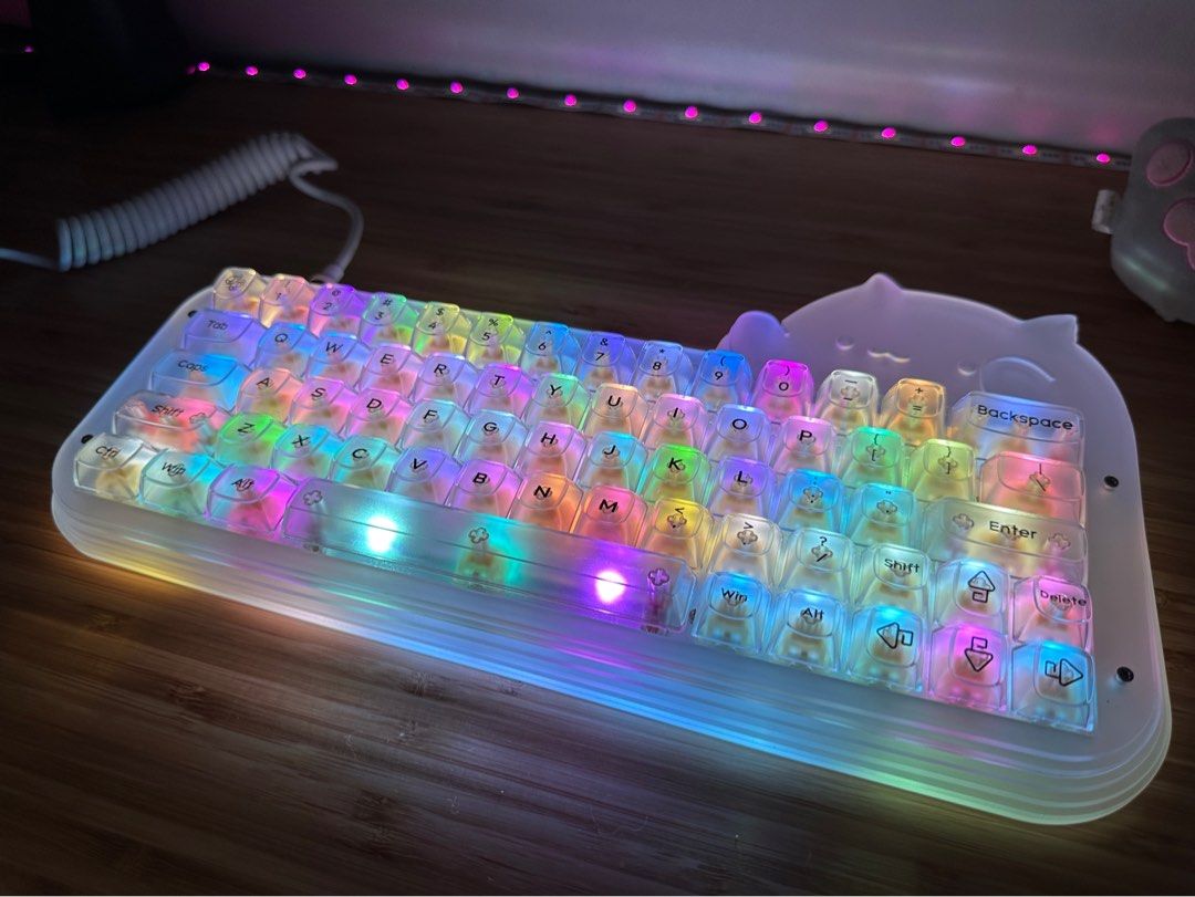 WTS Custom Bongo Cat Mechanical Keyboard, Computers & Tech, Parts ...