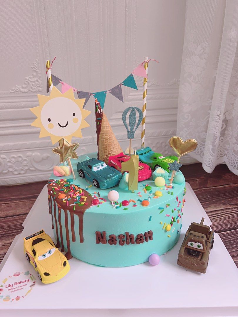 Customised Birthday Cake- Cars, Food & Drinks, Homemade Bakes on Carousell