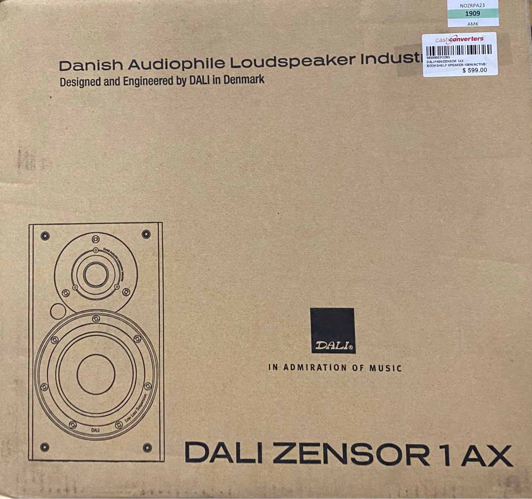 Dali Zensor 1AX Bookshelf Active Speaker, Audio, Soundbars, Speakers ...