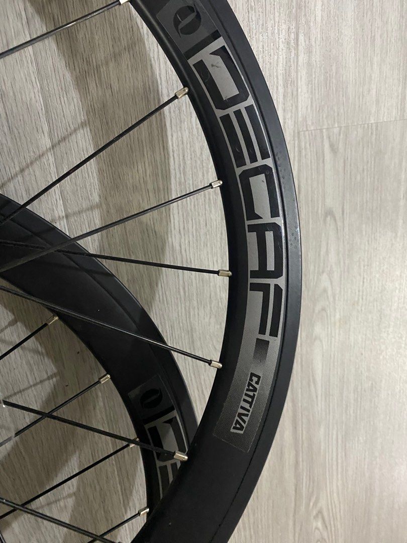 Decaf 451 22” 40mm high profile wheelset, Sports Equipment, Bicycles ...