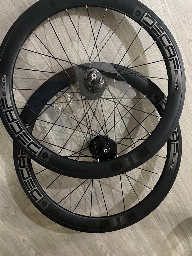 Decaf 451 22” 40mm high profile wheelset, Sports Equipment, Bicycles ...