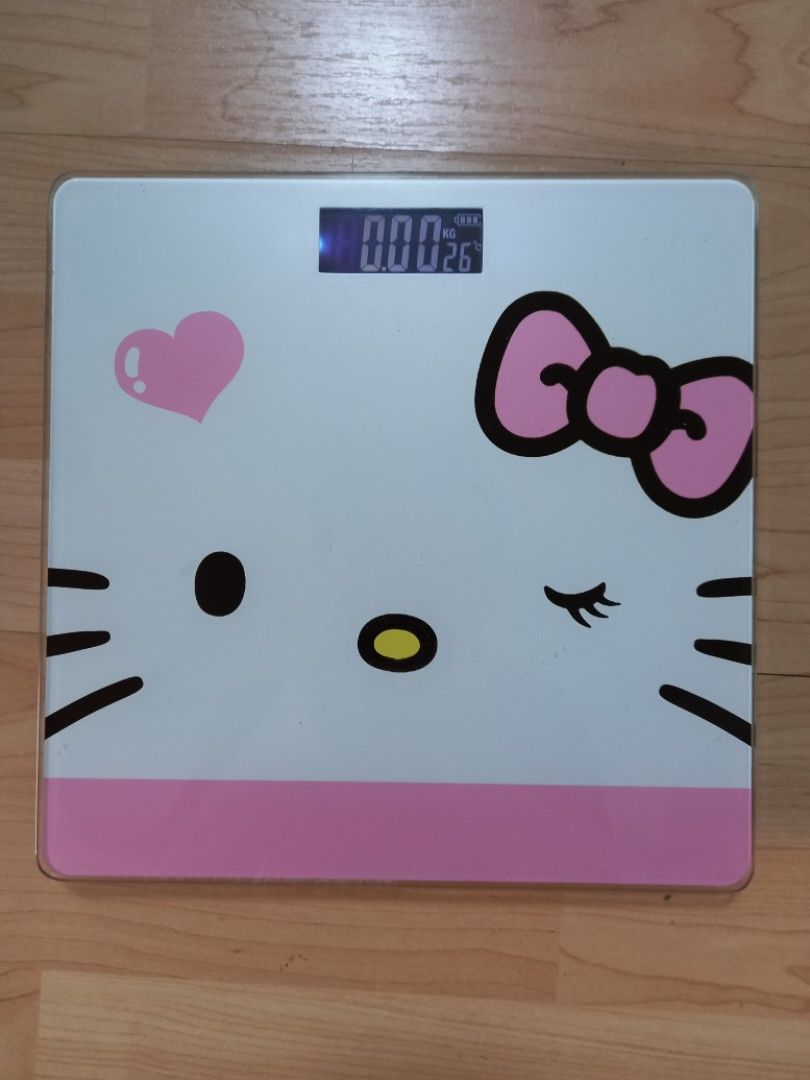 Hello Kitty Digital Weighing Scale, Health & Nutrition, Health Monitors ...